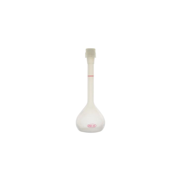 Volumetric flask plastic with screw stopper