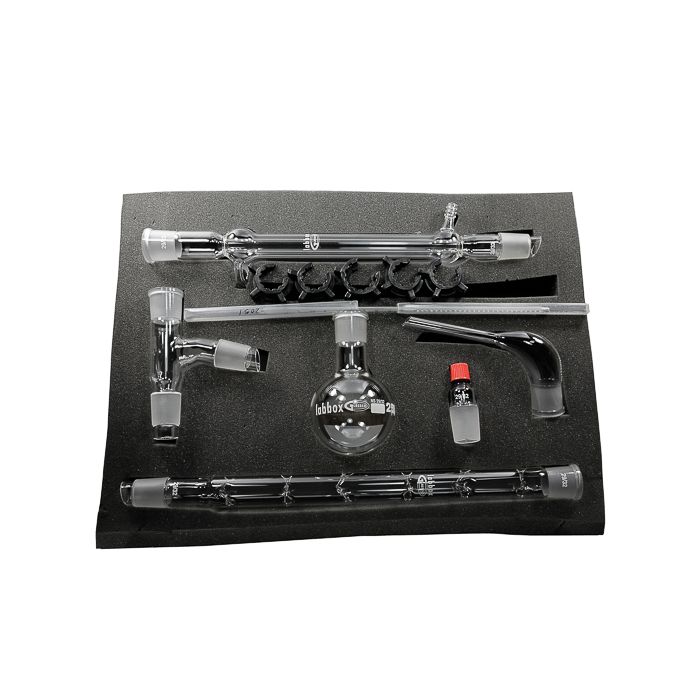 Fractional distillation equipment set (with Vigreux column)