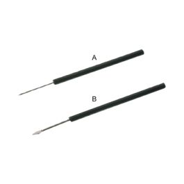 Dissecting Needle Straight Point Stainless Steel Plastic Handle